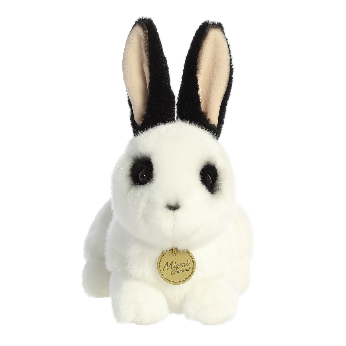 11" BLACK & WHITE REX RABBIT – Peluches Aurora